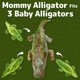 Prextex Plush Crocodile with 3 Little Plush Baby Crocodiles Stuffed ...