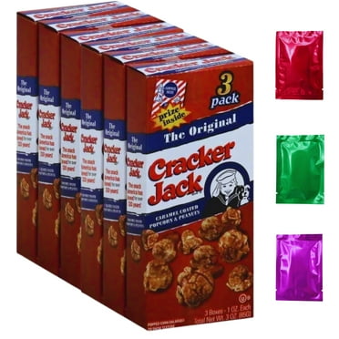 NS Cracker Jack Original Caramel Popcorn with Peanuts, 1oz. 6-Box Set ...