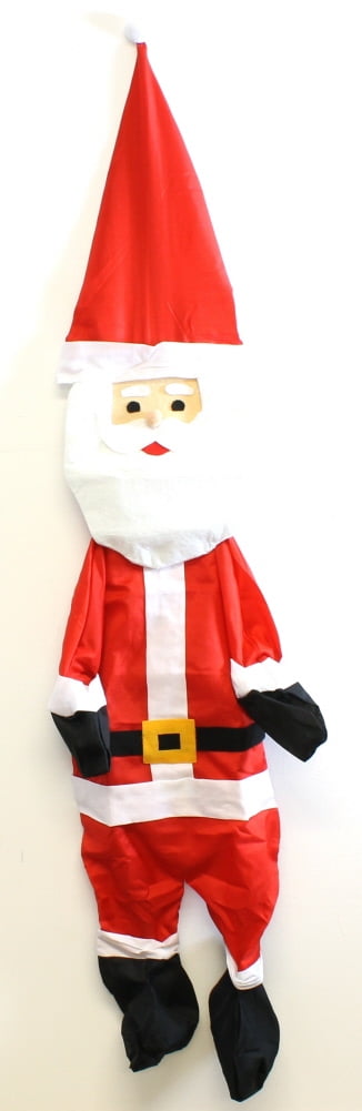 Set of 4 Stuffable Santa Claus 4' Holiday Christmas Outdoor Porch Yard ...