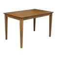 30" x 48" Solid Wood Dining Table in Pecan - Walmart.com