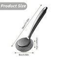 304 Stainless Steel Pot Scrubber With Portable Wool Head And Long ...