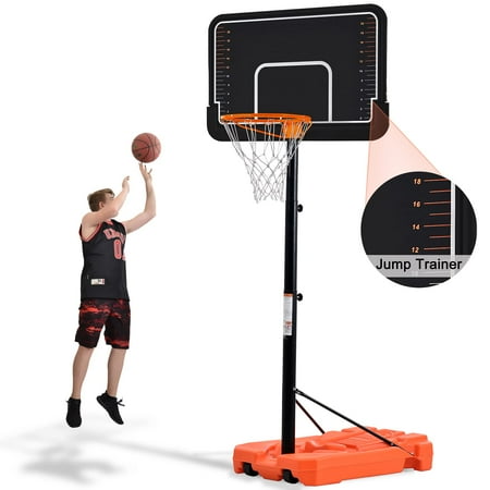 Merax Portable Basketball Hoop & goal with 44A Backboard, Outdoor 66 ...