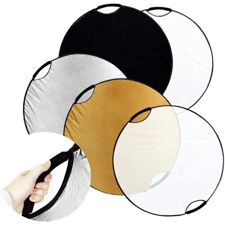 Julius Studio 32" Handheld 5-in-1 Collapsible Lighting Reflector Disc ...