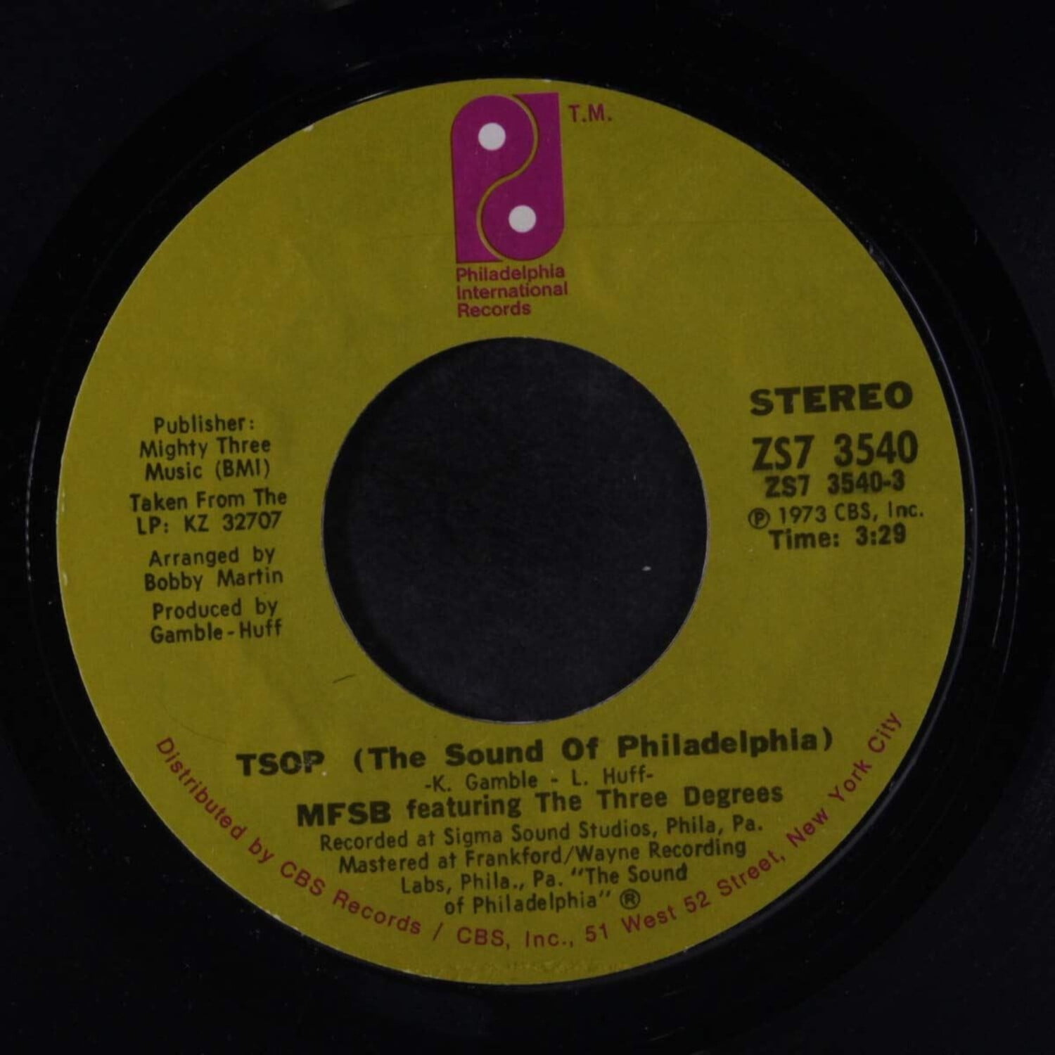 MFSB Featuring The Three Degrees-(TSOP) The Sound of Philadelphia 1973 ...