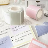 Preplabs Sticky Full Adhesive Notes Roll Tape, Self-Stick PVC Grid ...