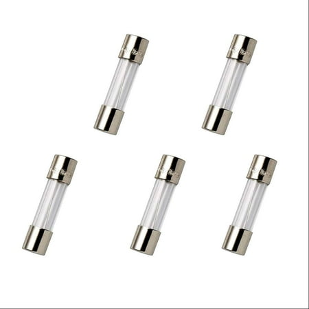 5 Pack 5A 125V Fast-Blow Fuse 5 x 20 mm Fast Acting Glass Cartridge ...