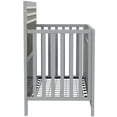HSUNNS 4-in-1 Convertible Mini Crib In Gray, Certified Baby Safe Crib ...