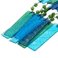 Mainstays Blue Sea Glass Weather-Resistant Metal Outdoor Wind Chime ...