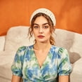 Boho Crochet Knit Headband for Women, 1PC Lace Up Hollow Out Hair Band ...