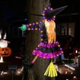 DVKOVI Solar Witch Decorations, Large Crashing Witch into Tree Outdoor ...