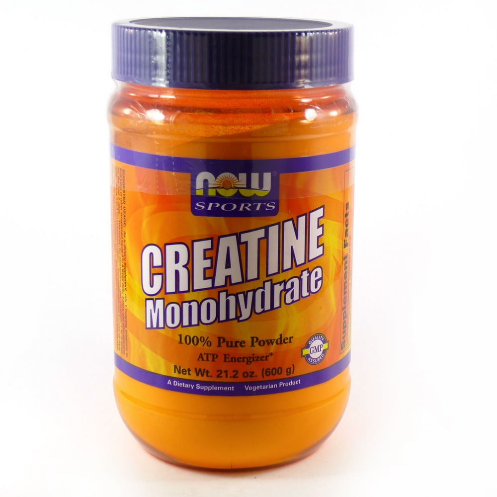 NOW Sports Creatine Monohydrate Powder, 21.2 oz - Walmart.com - Walmart.com