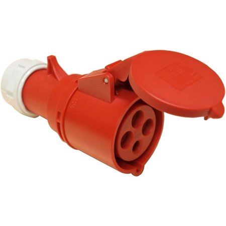 PCE - 16A, 400V, Cable Mount CEE Socket, 3P+E, Red, IP44 | Walmart Canada