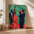 Affixzi Jazz Musicians Poster, Modern Abstract Bold Color Jazz Band ...