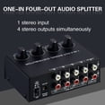 Distribution Splitters 1 Input 4 Output Sound Source Signal Switcher ...