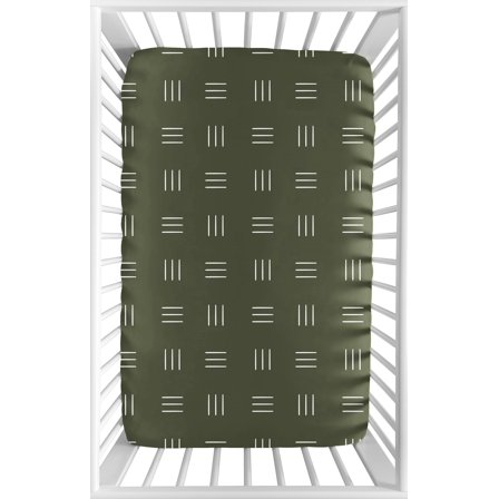 Sweet Jojo Designs Stag Blue and White Photo Op Fitted Crib Sheet ...