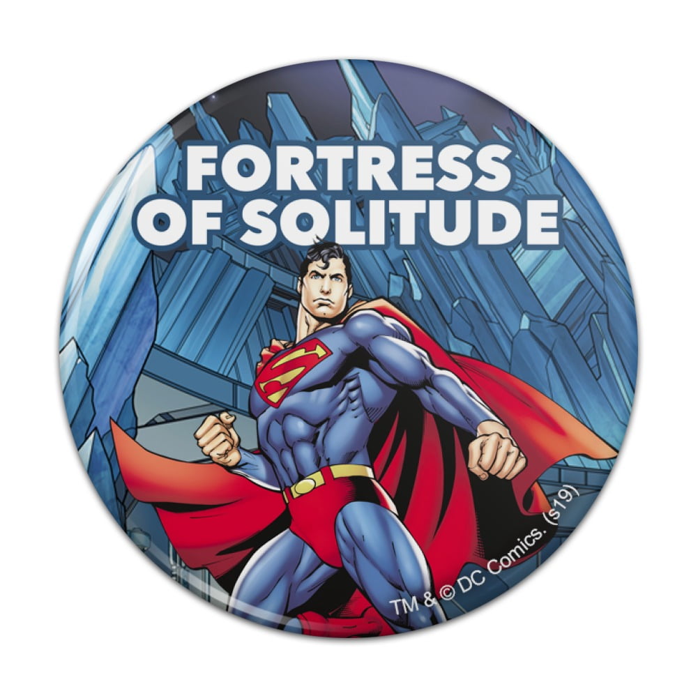 Superman Fortress of Solitude Kitchen Refrigerator Locker Button Magnet ...