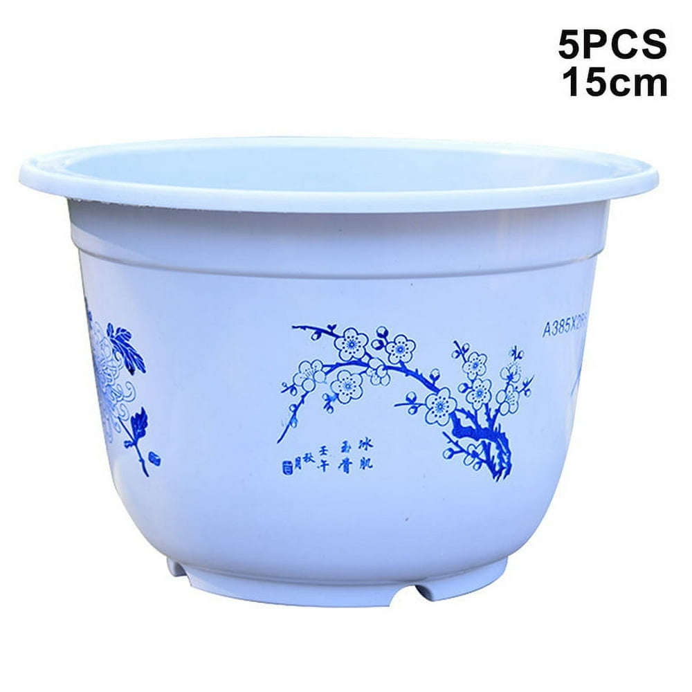 Flower Pot Large Plastic Flower Pot Thick Planter Garden Indoor Flowers ...