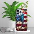 American Flag Phone Case, Stained Glass Print Tough Cover, Patriotic ...
