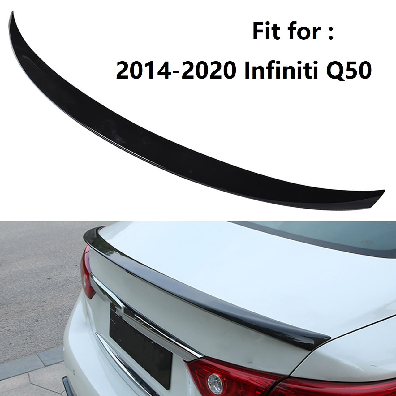 Rear Trunk Spoiler Wing Fit for 2014 2015 2016 2017 2018 2019 2020 ...