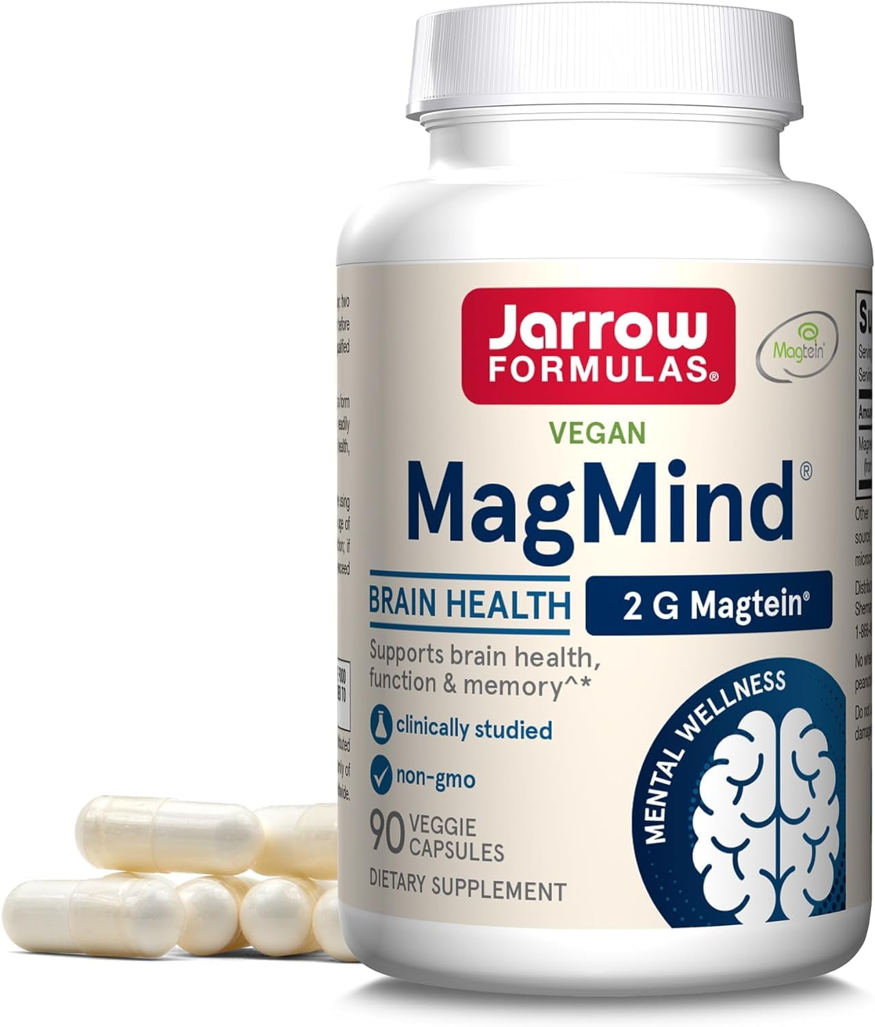 Suplemento Jarrow Formulas Magmind Mag L-Treonato 90 cápsulas | Walmart ...