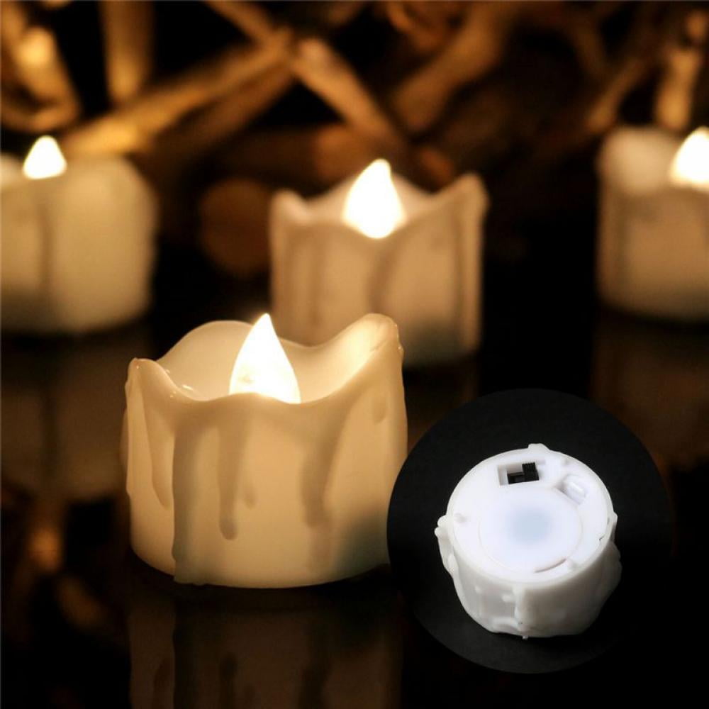 LED Tealights Candles Battery Operated Tea Lights Fake Candles 12 Packs ...