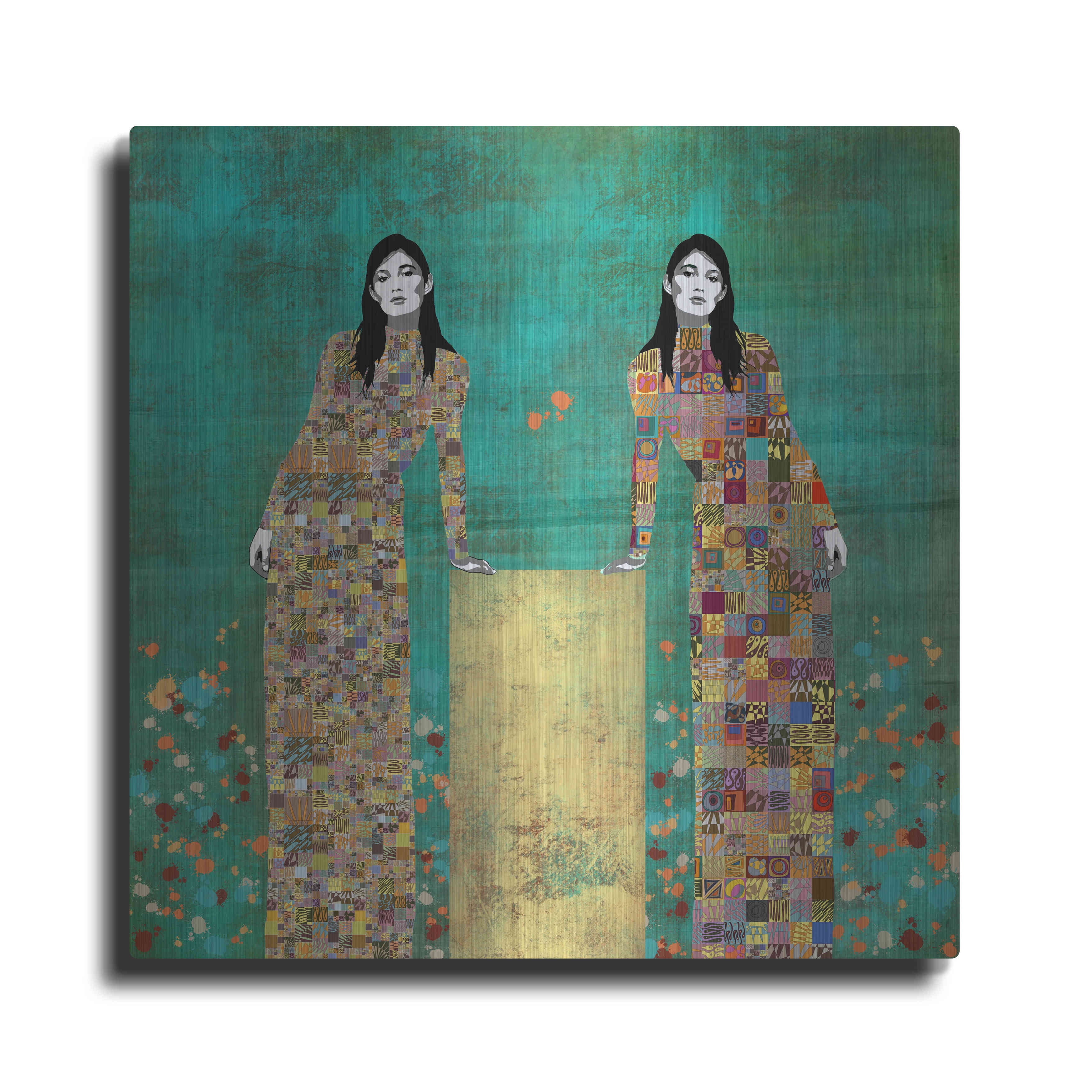 Luxe Metal Art 'Dale la Vueltas by Jose Cacho Metal Wall Art, 24"x24 ...