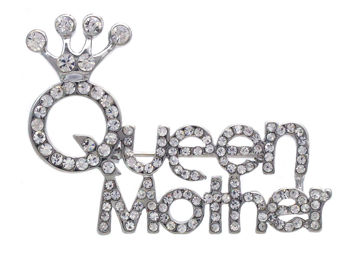 cocojewelry Crown Tiara Queen MOM Word Brooch Pin Mother's Day Birthday ...