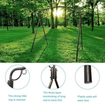 Free Shipping! Gymax Metal Porch Swing Stand Heavy Duty Hanging Swing ...