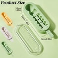 1Pcs Yellow Silicone Ice Molds Reusable Popsicle Maker for Juice Yogurt ...