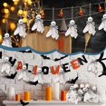 16 Pcs Halloween Ghost Hanging Ornaments 4 Inch Small Hanging Ghost ...