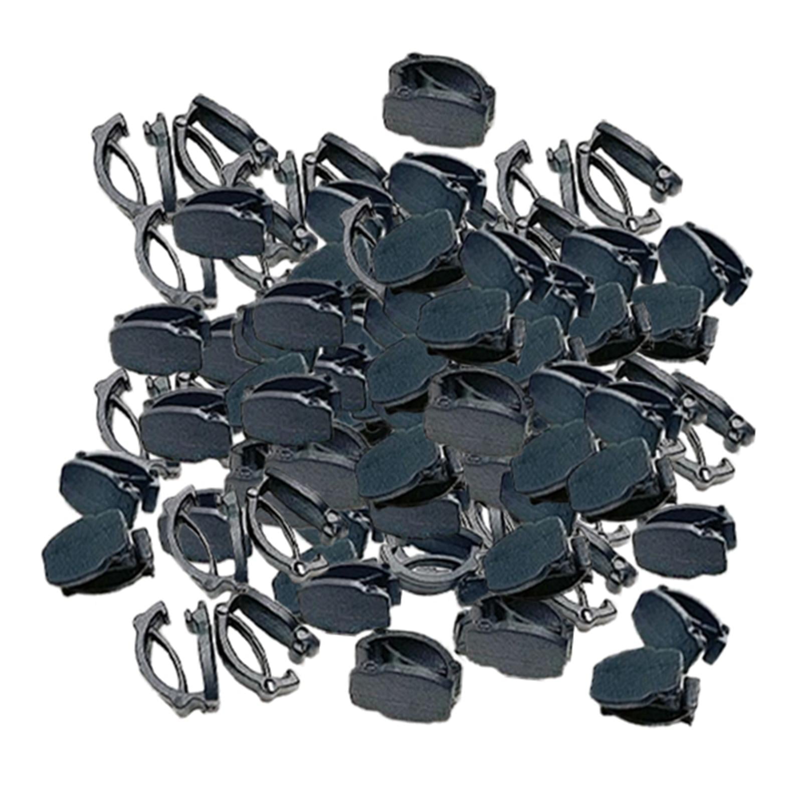 100Pcs Stopper Toggle Fastener Ends Black Buckles Buttons for - Walmart.com