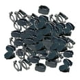 100Pcs Stopper Toggle Fastener Ends Black Buckles Buttons for - Walmart.com