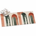 Abstract Vintage Geometric Arch Rectangle Area Rug 2x6ft,Living Room ...