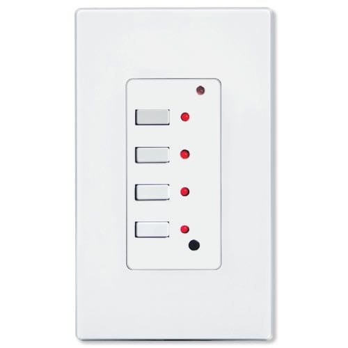 PCS SimpleWorx Wall Keypad Transmitter, 4 Button, White (KPT4-W ...