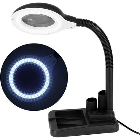 LED magnifying lamp 5X 10X magnifying lamp USB magnifying glass ...