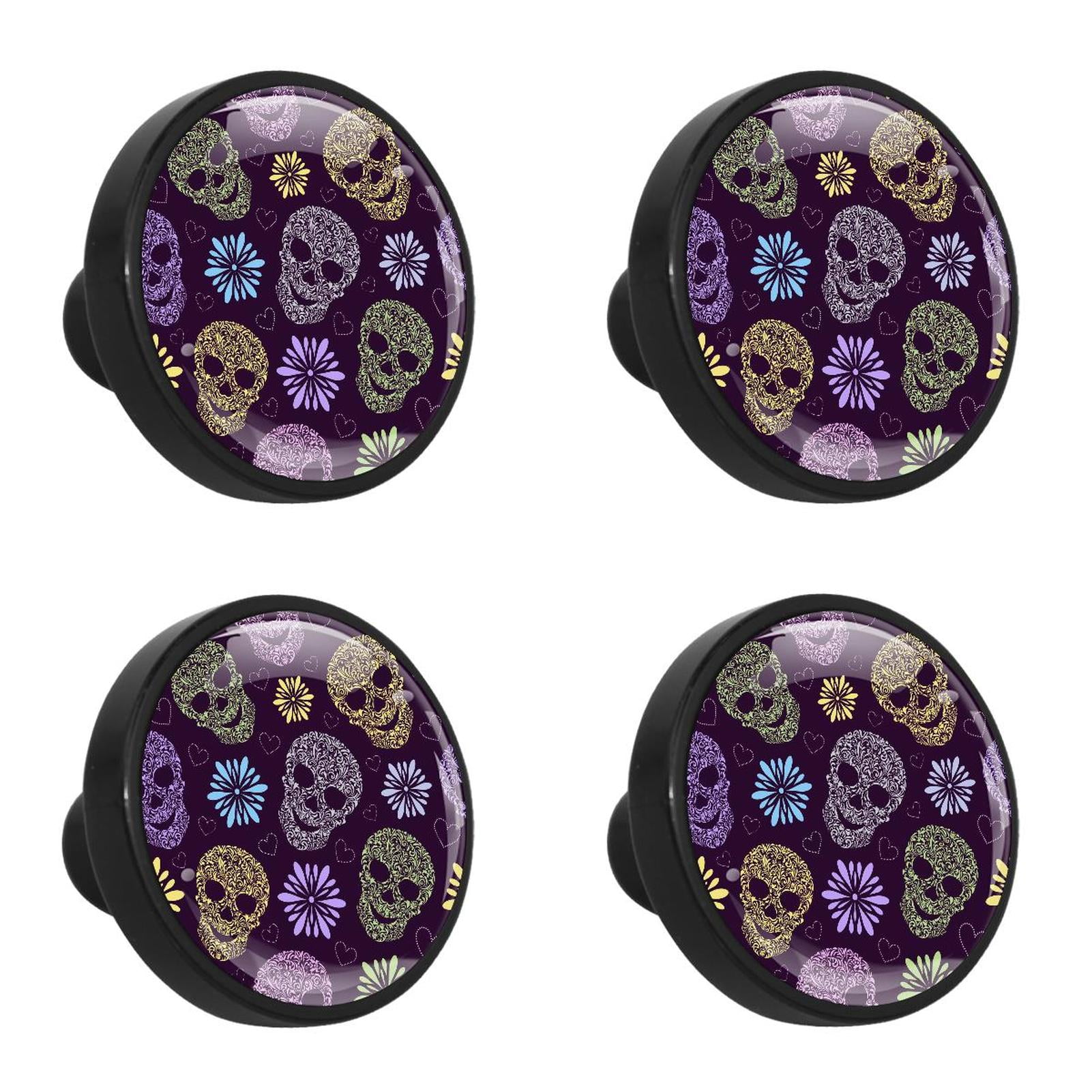 4 Pcs Skull Knobs for Kitchen Cabinet Cupboard Dresser Bookcase Drawer ...