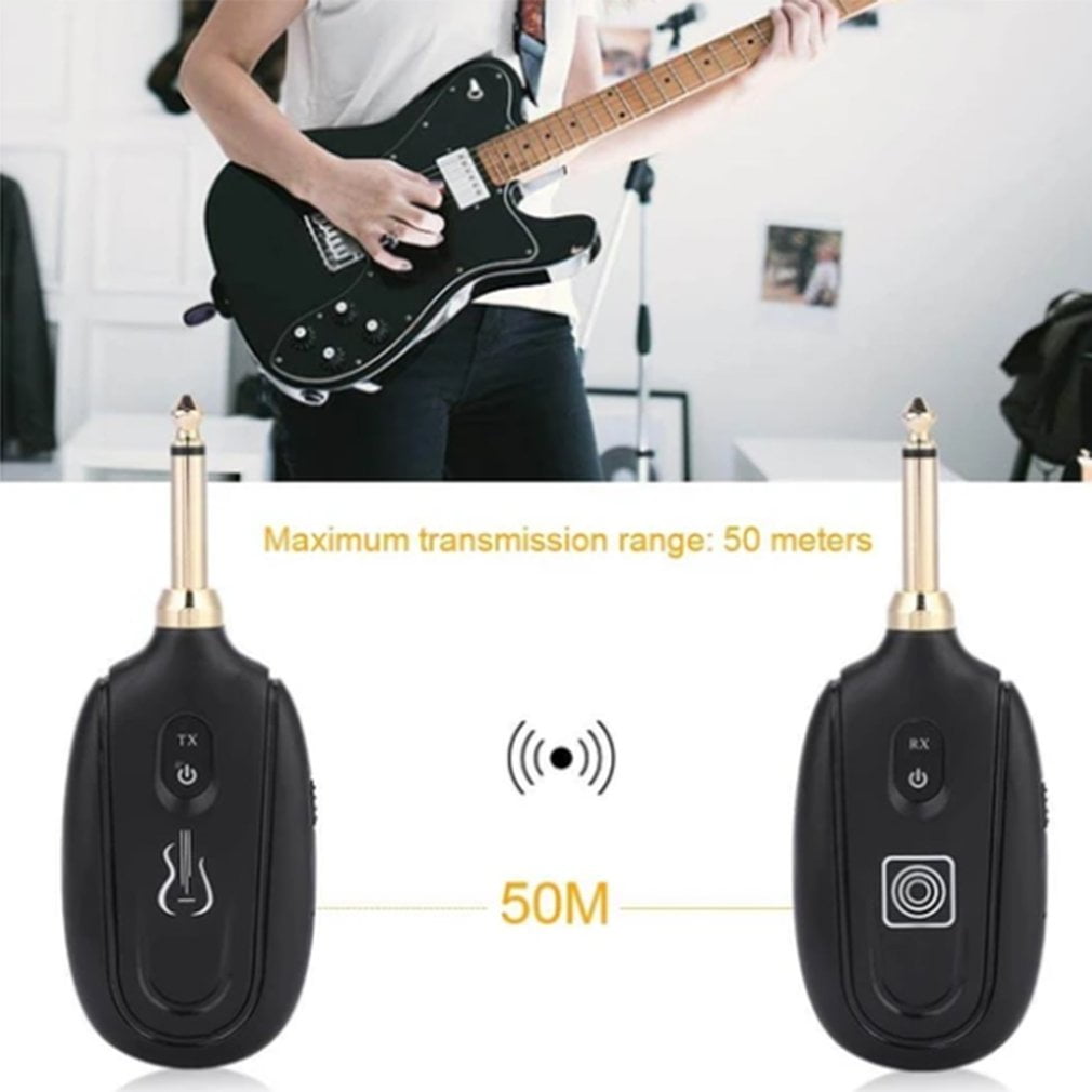 Electric Guitar Wireless Pickup Abs Built-In Rechargeable Guitar ...