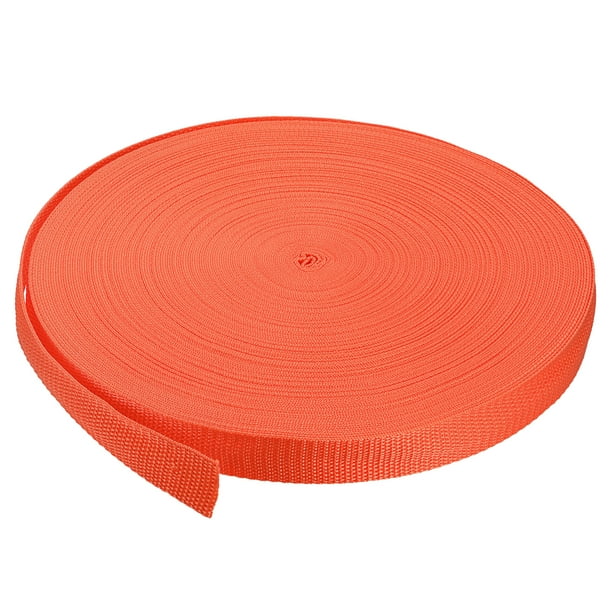 Heavyweight Polypropylene Webbing Strap 1" 50 Yards Orange Strapping ...