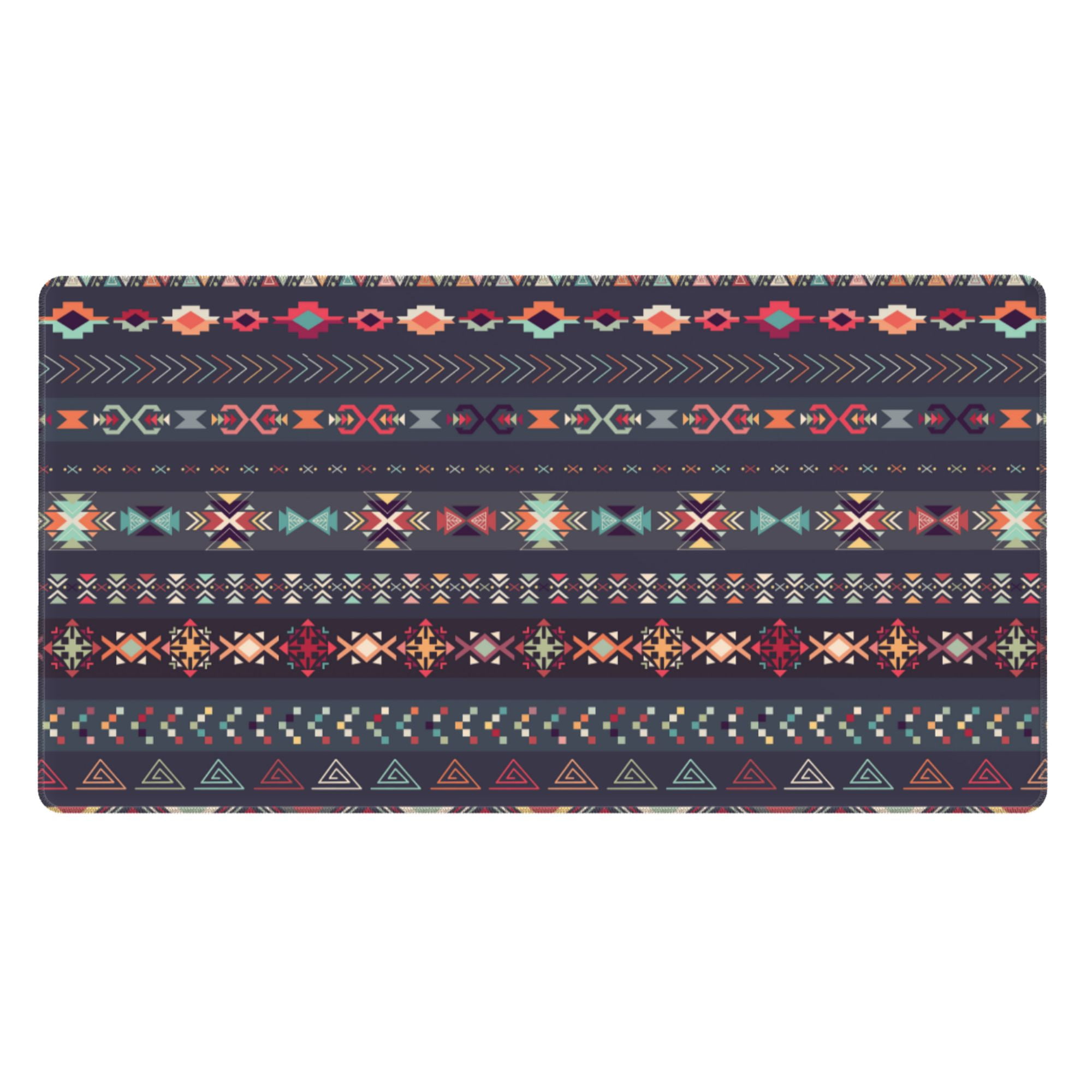 DouZhe Large Mouse Pad, Aztec Boho Ethnic Style Non-Slip Waterproof ...