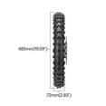 Dirt Bike Tire Front 60/100-14 Tire Wheel Assembly with 1.4x14 Inch Rim ...
