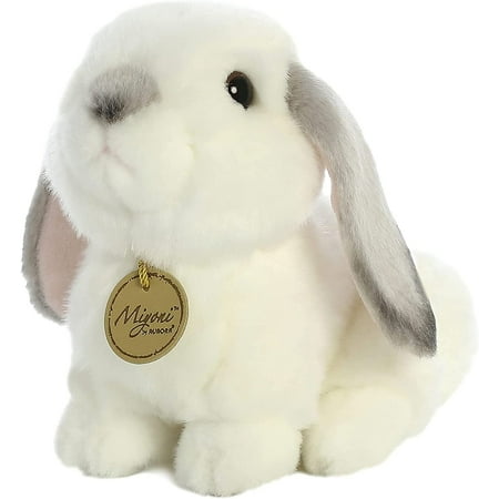 8" Lop Eared Rabbit Soft Plush Stuffed Farm Animal Toy Gift White with ...