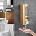 Wall-Mounted Soap Dispenser 13.53oz, No-Drill Manual Pump for Shampoo ...