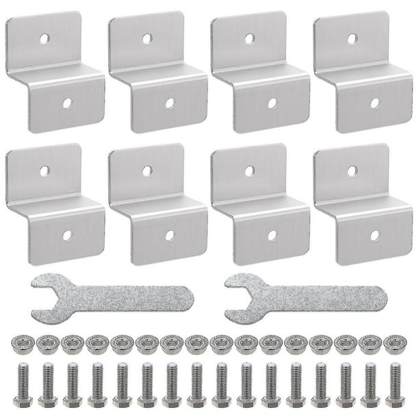 Solar Panel Bracket 8 Pieces Z-holder Aluminium Fixing Solar Panel For ...