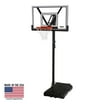 Spalding 60-Inch Portable Basketball Hoop with Acrylic Backboard, Screw ...
