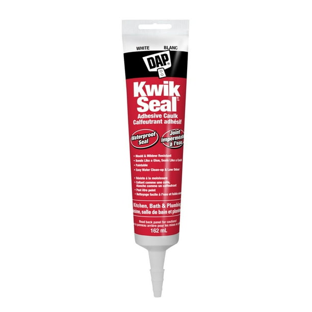 DAP Kwik Seal Tub & Tile White Adhesive Caulk, DAP Kwik Seal Tub & Tile ...