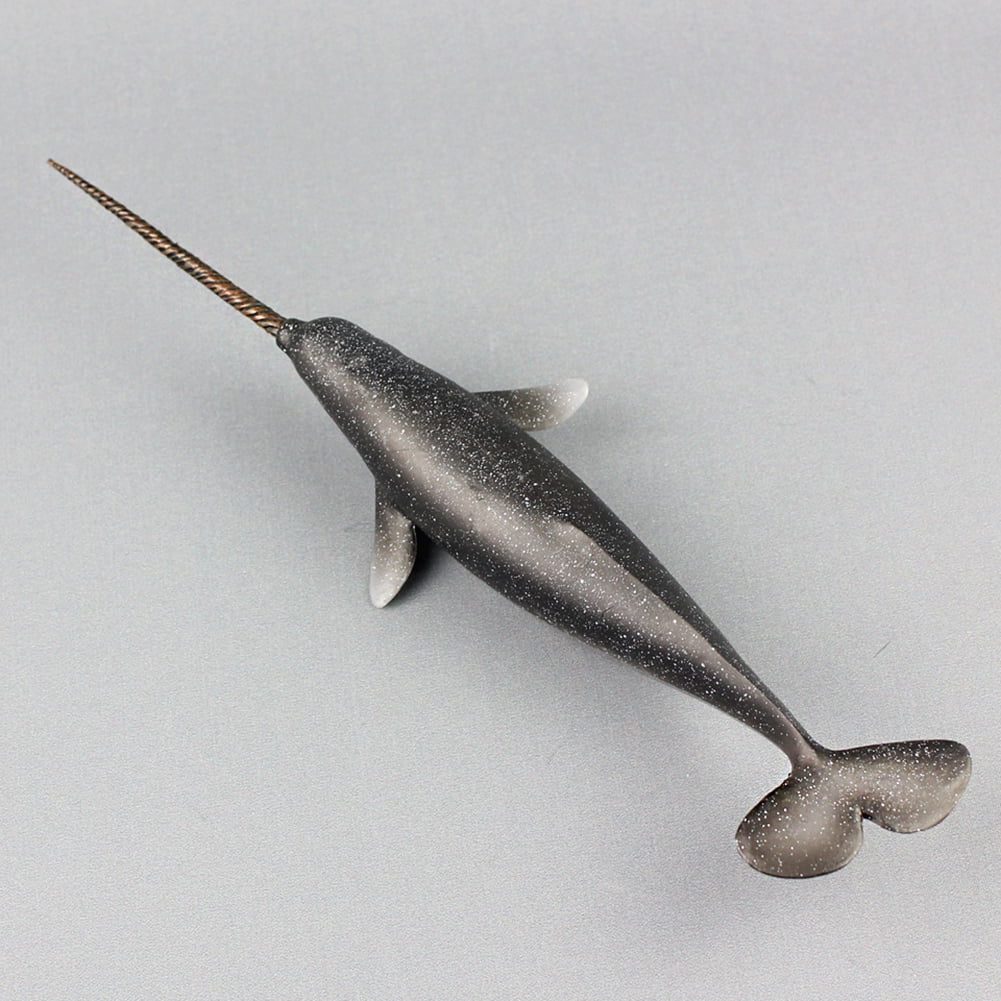 Buy Windfall Realistic Narwhal Whale Model Toys, Simulated Sea Life ...
