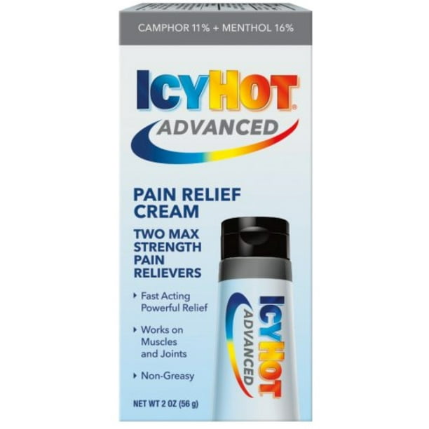ICY HOT Advanced Pain Relief Cream 2 oz (Pack of 2) - Walmart.com