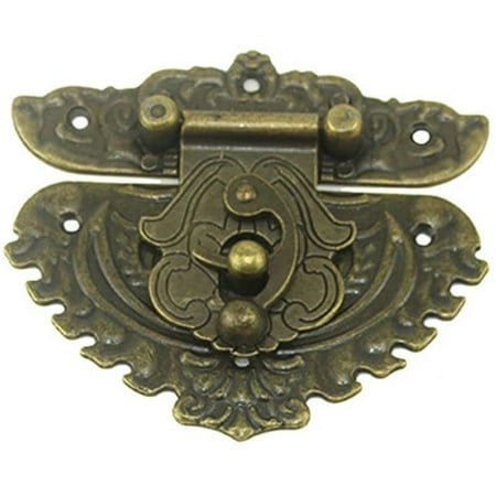 Dinohhi Antique Hardware Gift Box Hooks Decorative Brass Jewelry Box ...