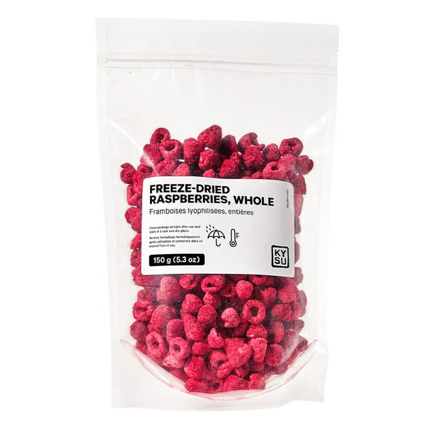 Freeze-dried raspberries - 150 g (5.3oz) - Walmart.ca