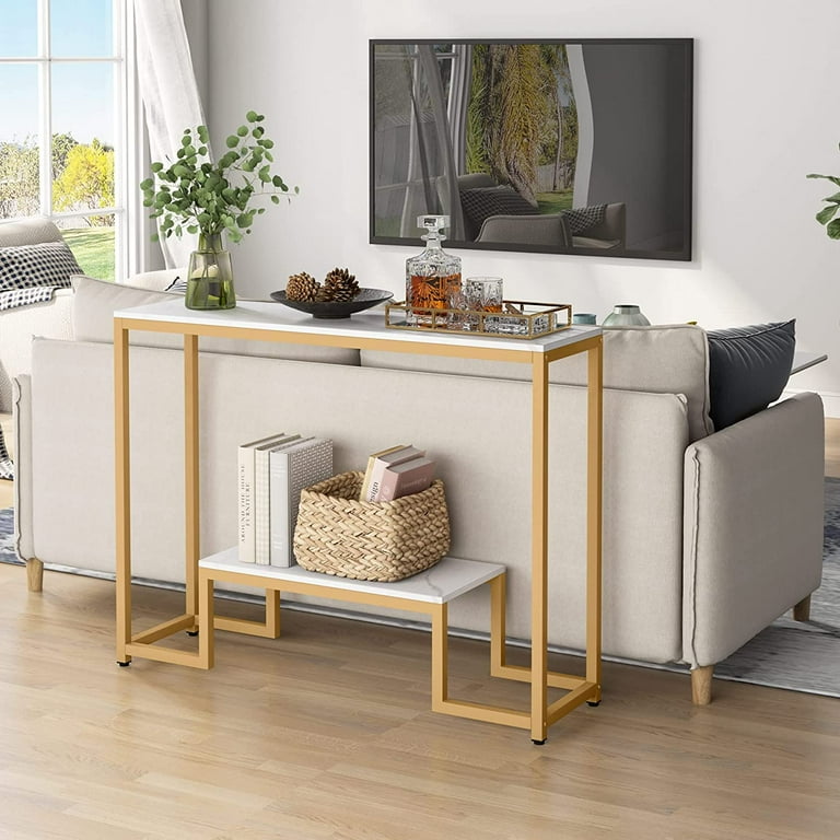 72 Inch Sofa Table White | Baci Living Room